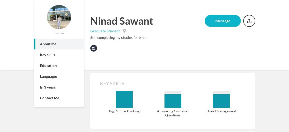 Ninad Sawant Online Resume | CraftmyCV
