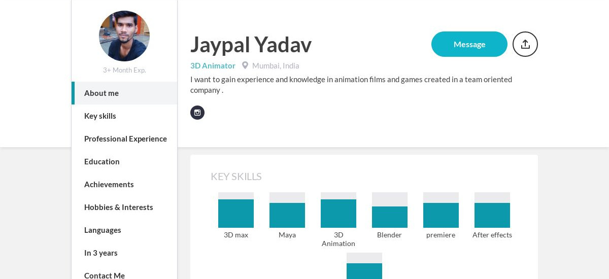 Jaypal Yadav Online Resume | CraftmyCV