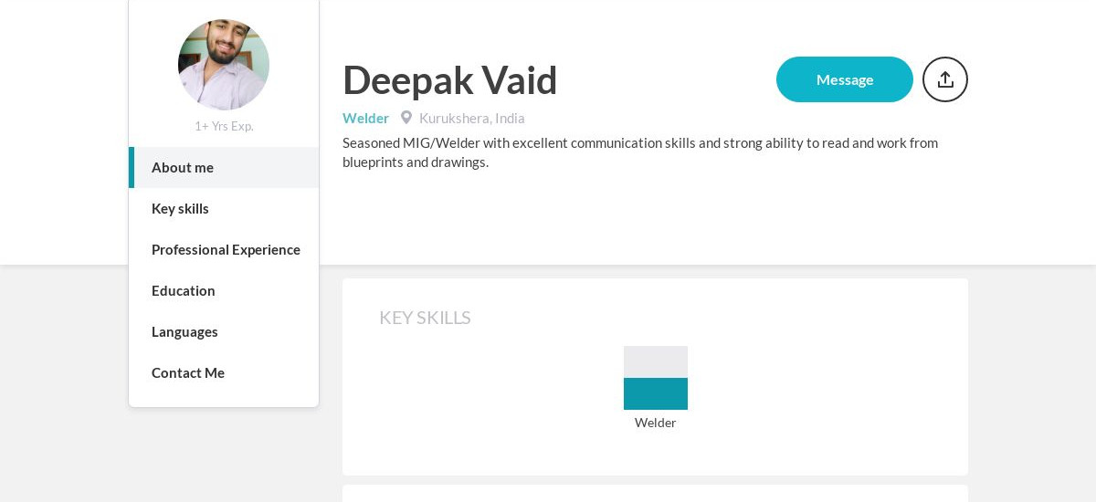 Deepak Vaid Online Resume | CraftmyCV