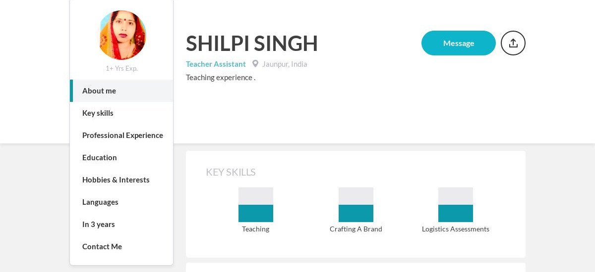 SHILPI SINGH Online Resume | CraftmyCV