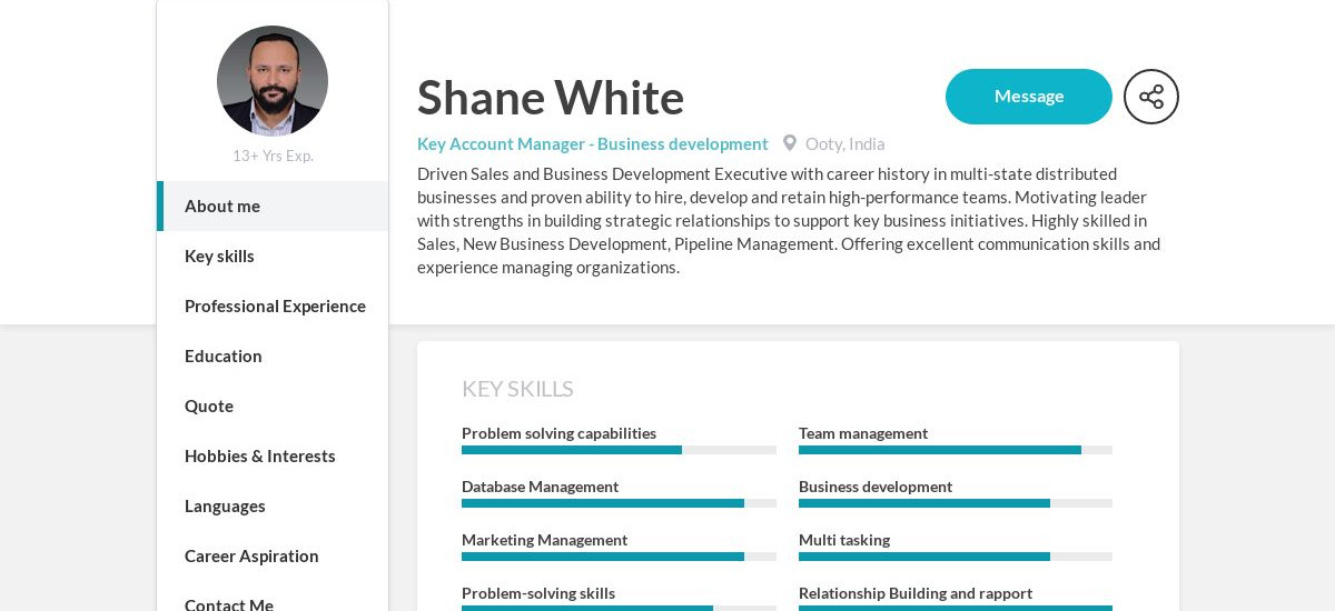 Shane Allen White Online Resume | CraftmyCV