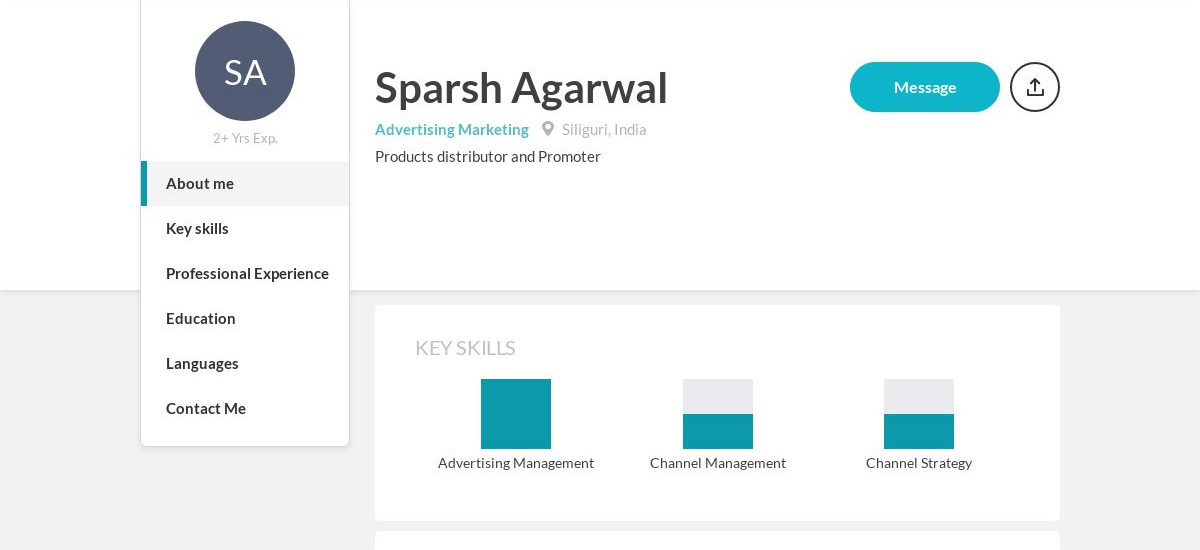 Sparsh Agarwal Online Resume | CraftmyCV