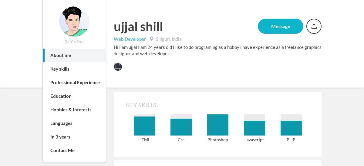 Ujjal Shill Online Resume | CraftmyCV
