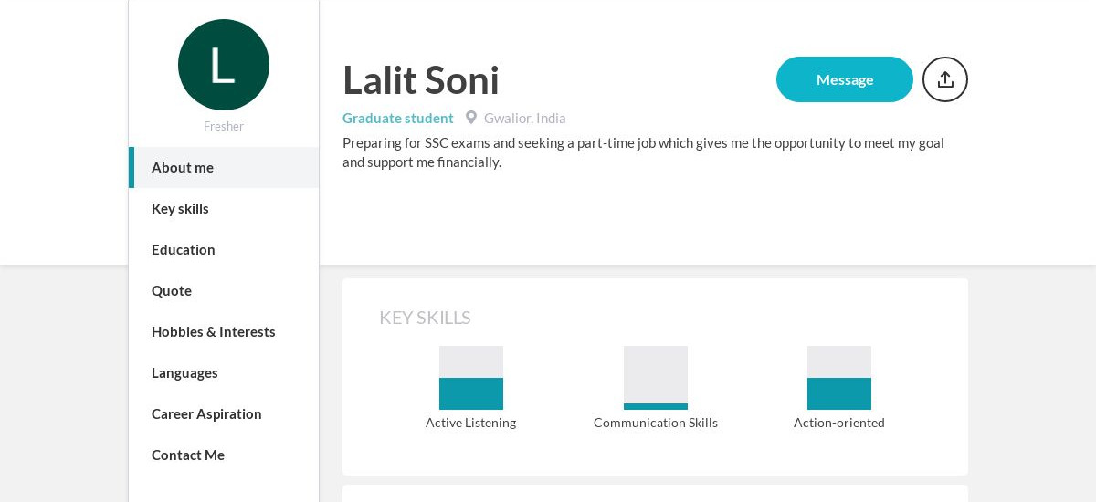 Lalit Soni Online Resume | CraftmyCV