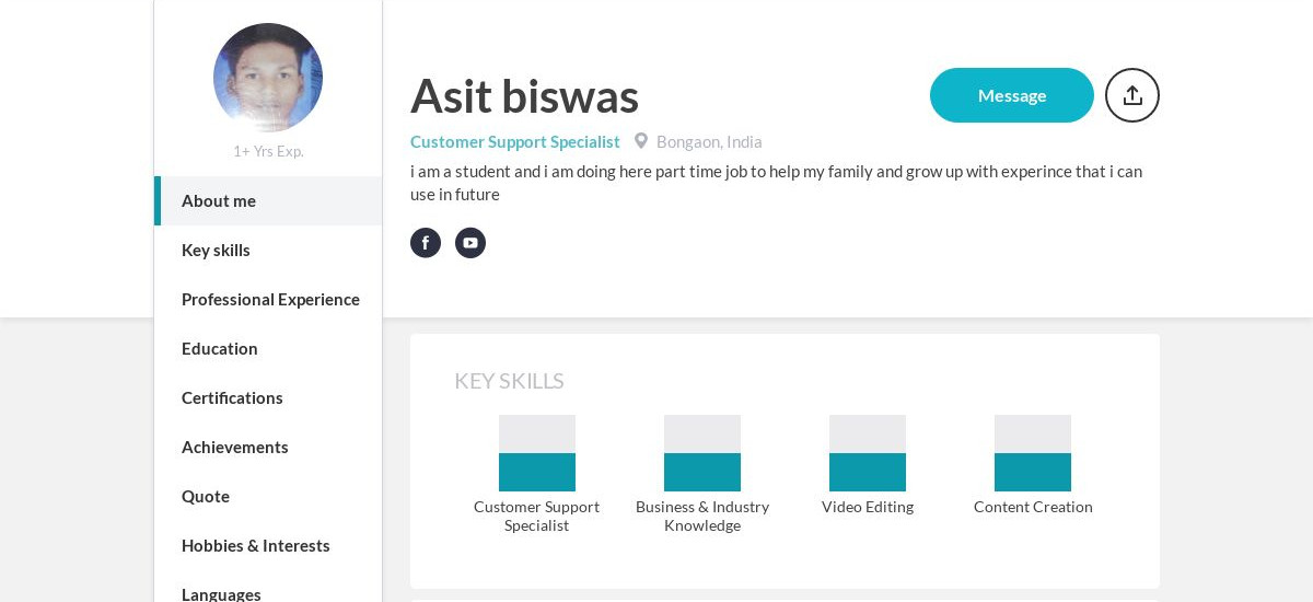 Asit Biswas Online Resume | CraftmyCV