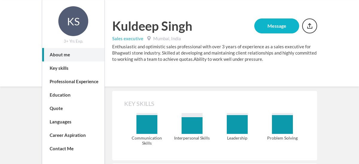 Kuldeep Singh Online Resume | CraftmyCV