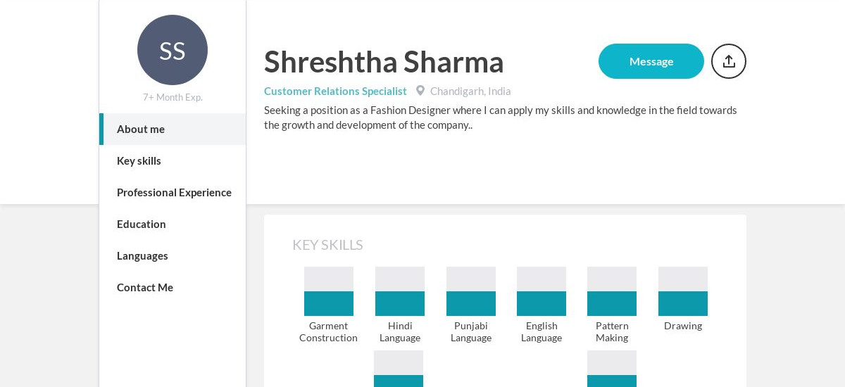 Shreshtha Sharma Online Resume | CraftmyCV
