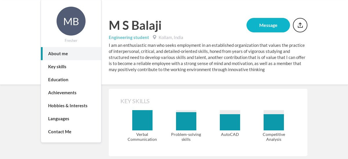 Online Resume | CraftmyCV