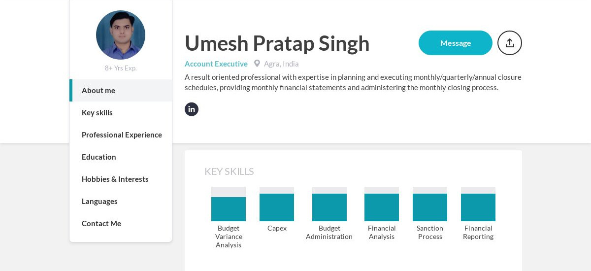 Umesh Pratap Singh Online Resume | CraftmyCV Umesh Pratap Singh Online Resume | CraftmyCV