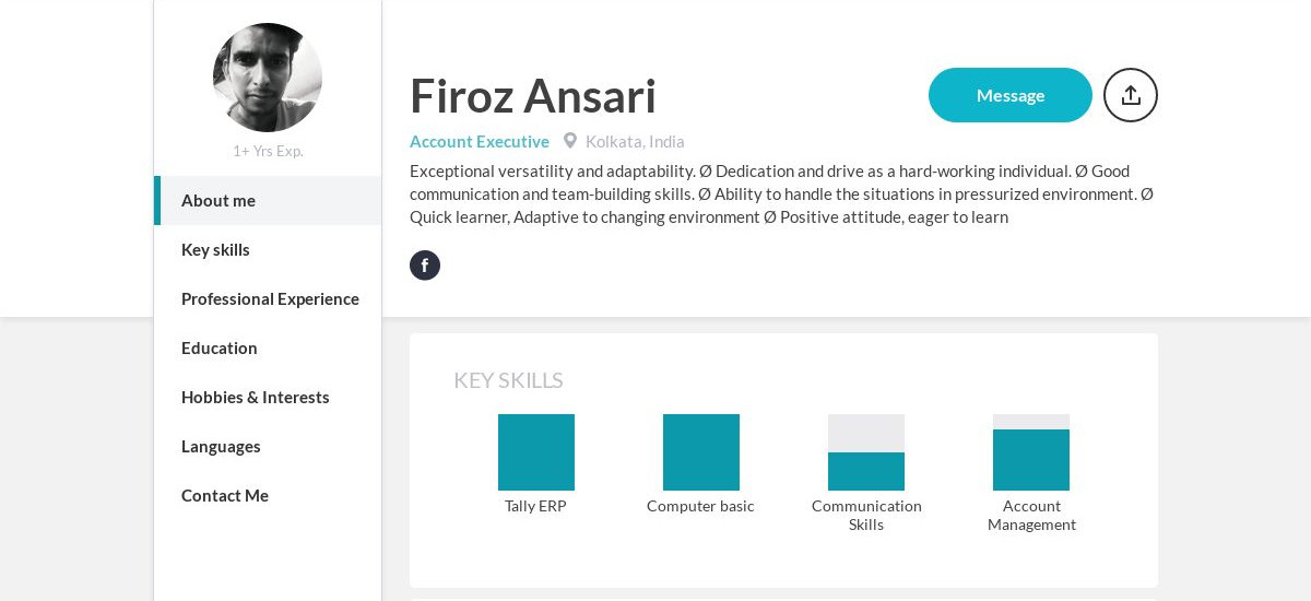 Firoz Ansari Online Resume | CraftmyCV