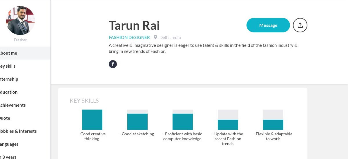 Tarun Rai Online Resume | CraftmyCV