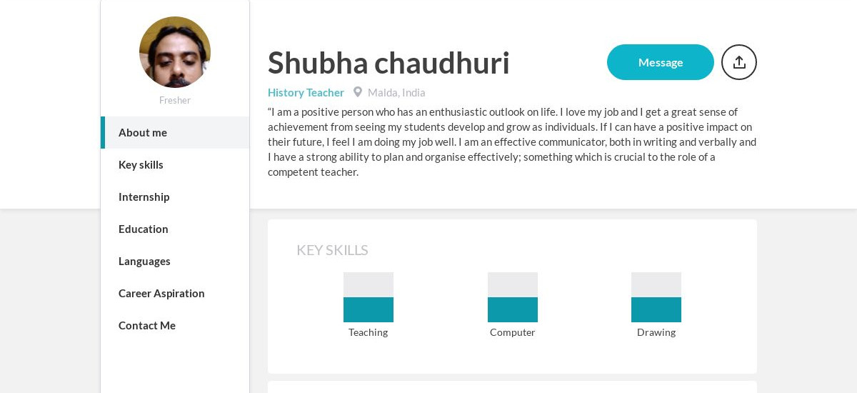 Shubha Chaudhuri Online Resume | CraftmyCV