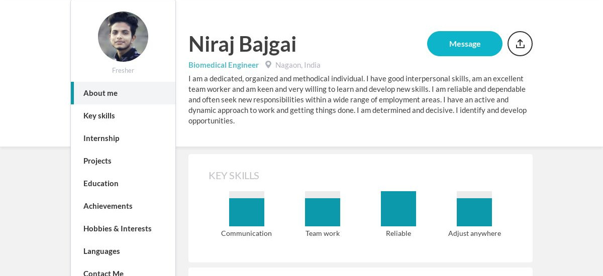 Niraj Bajgai Online Resume | CraftmyCV
