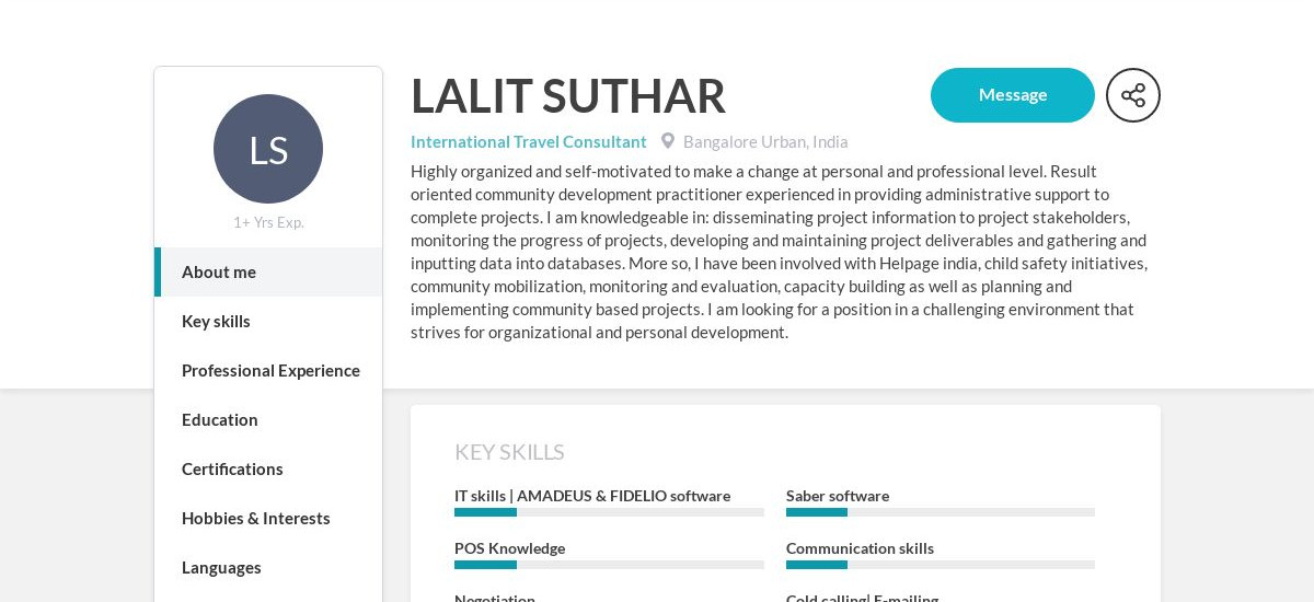 LALIT SUTHAR Online Resume | CraftmyCV