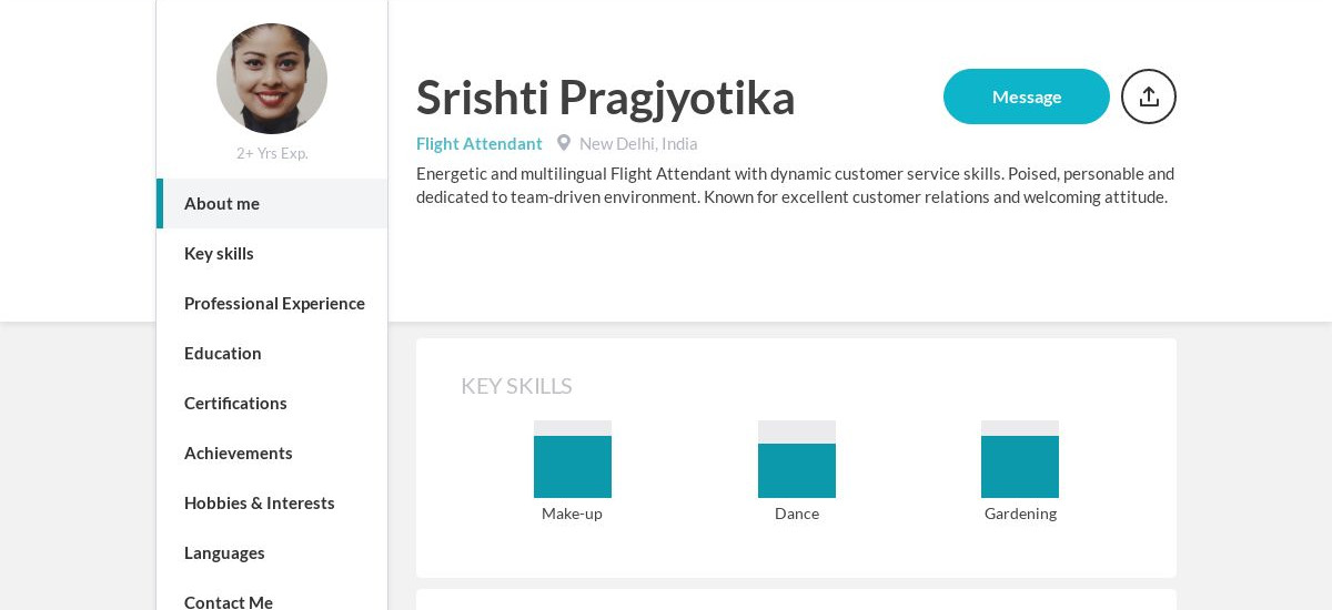 Srishti Pragjyotika Online Resume | CraftmyCV