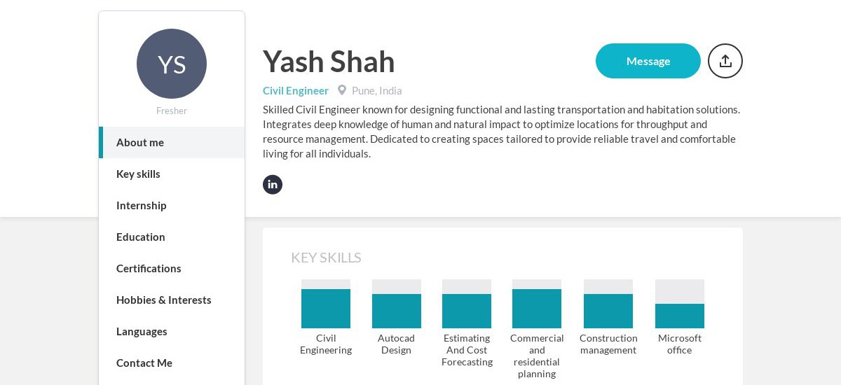 Yash Shah Online Resume Craftmycv