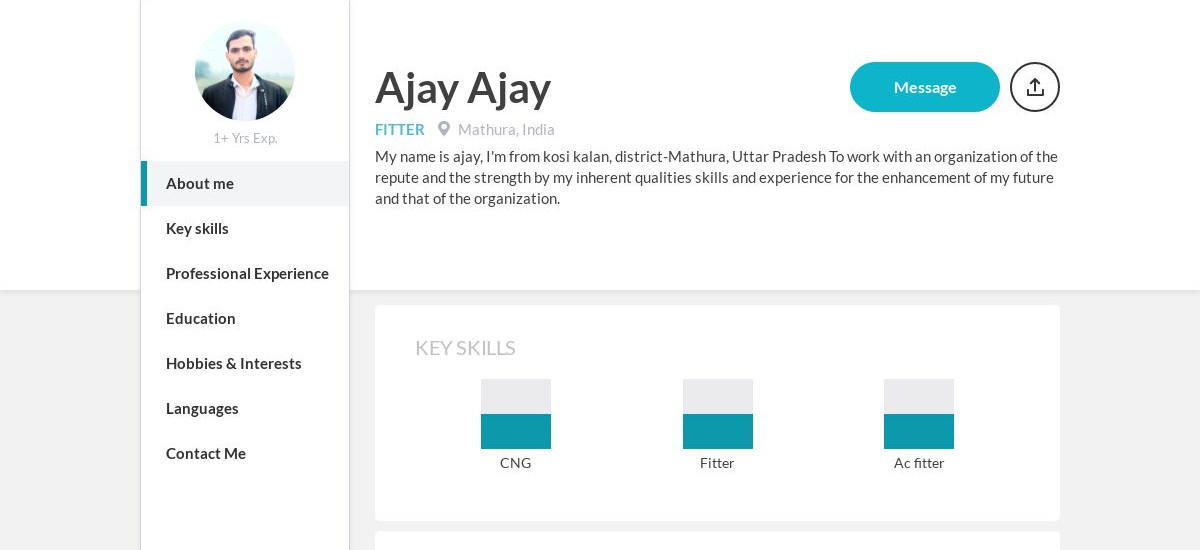 Ajay Ajay Online Resume | CraftmyCV