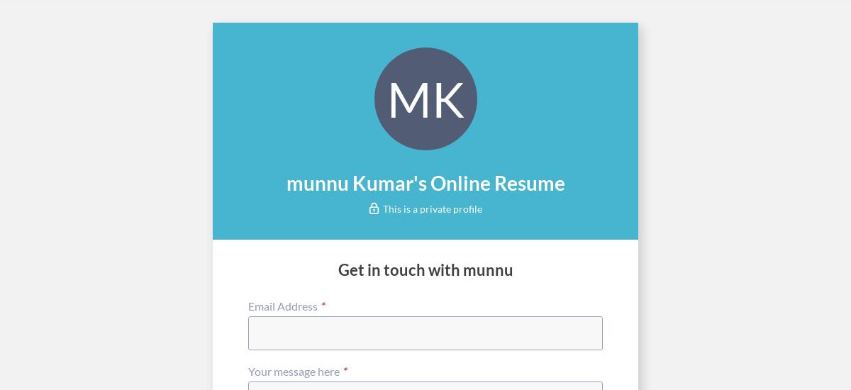Munnu KUMAR Online Resume | CraftmyCV