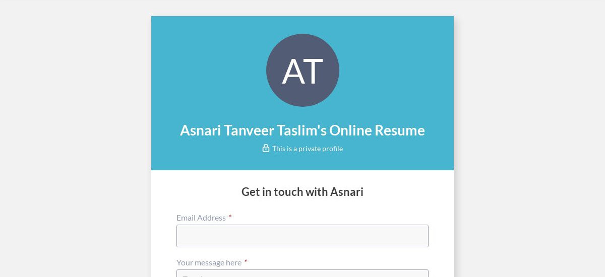 Asnari Tanveer Taslim Online Resume | CraftmyCV