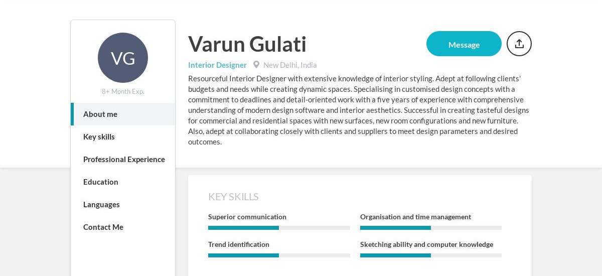 Varun Gulati Online Resume | CraftmyCV