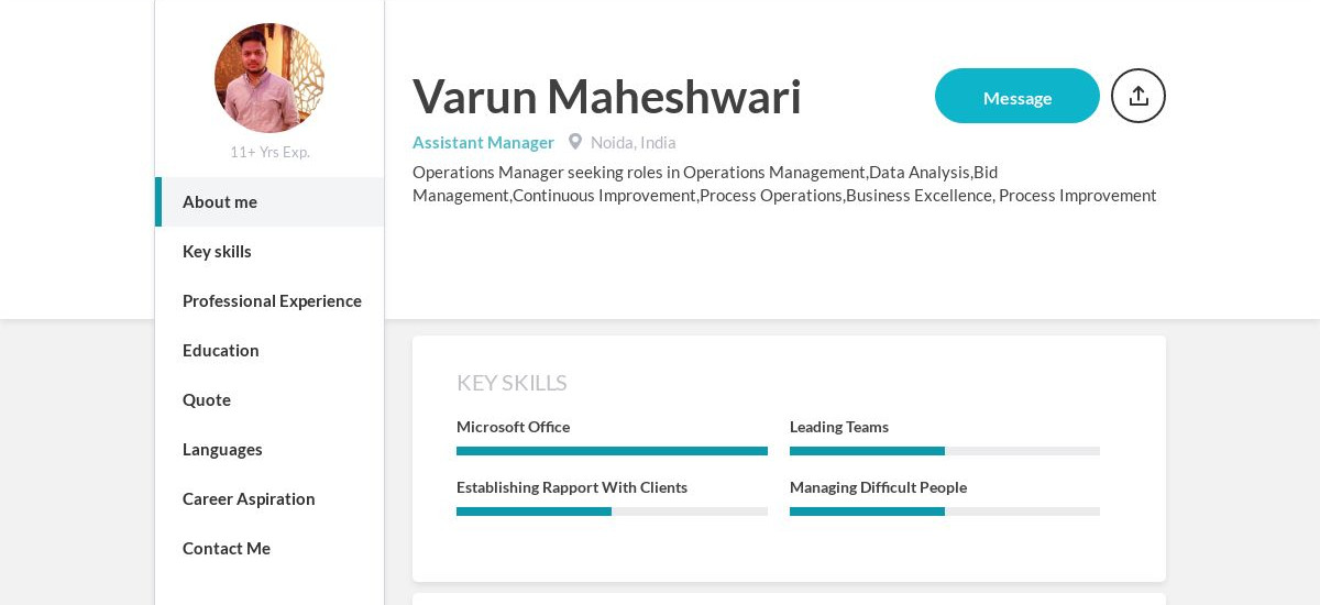 Varun Maheshwari Online Resume | CraftmyCV