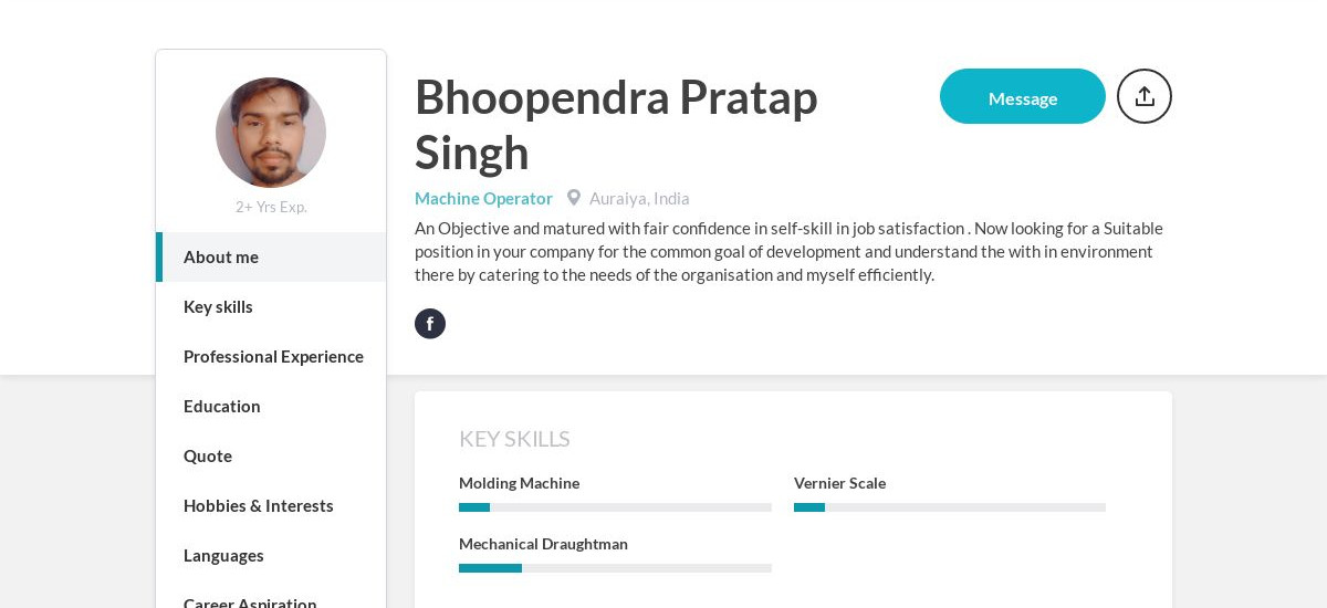 Bhoopendra Pratap Singh Online Resume | CraftmyCV