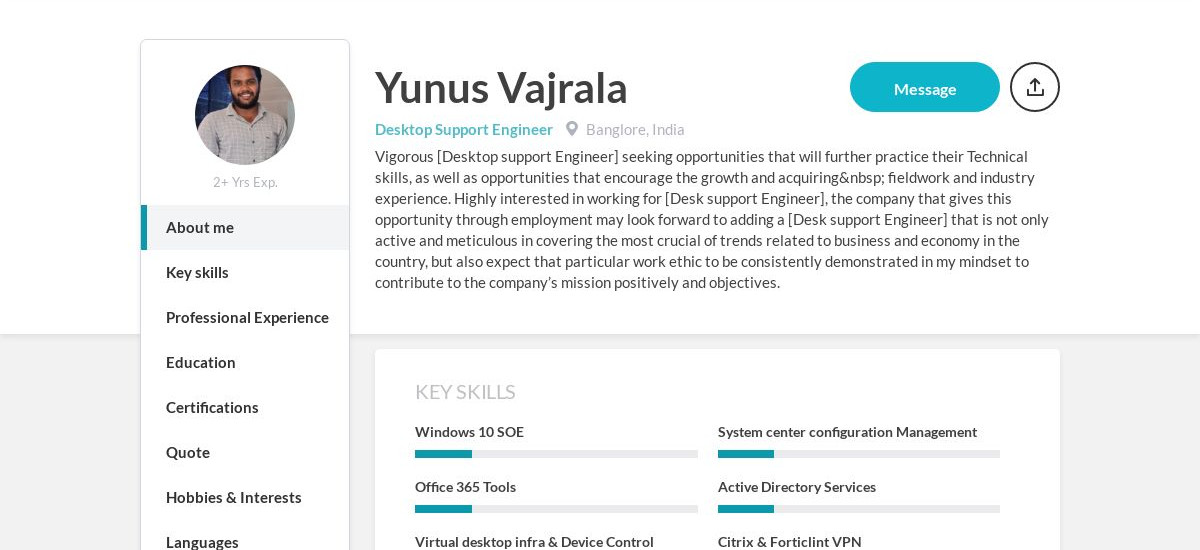 Online Resume | CraftmyCV