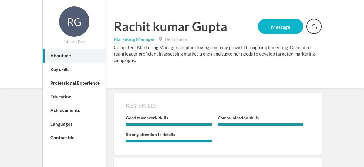 Rachit kumar Gupta Online Resume | CraftmyCV
