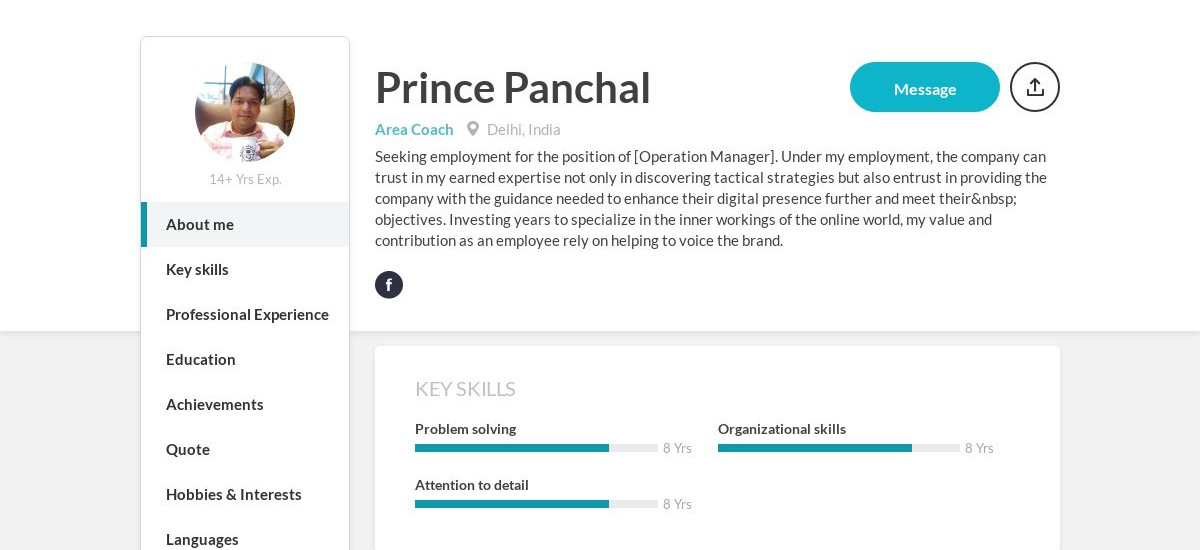 Prince Panchal Online Resume | CraftmyCV