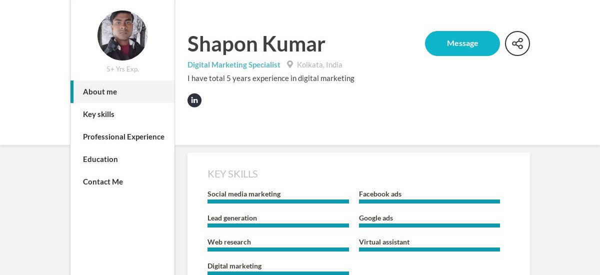 Shapon Kumar Online Resume | CraftmyCV