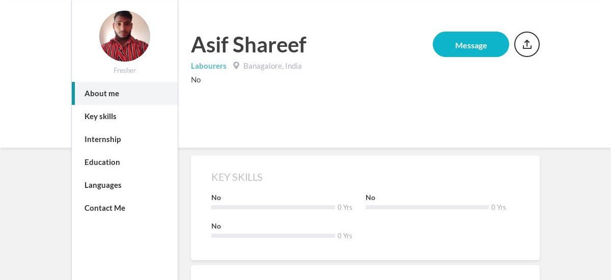 Asif Shareef Online Resume | CraftmyCV