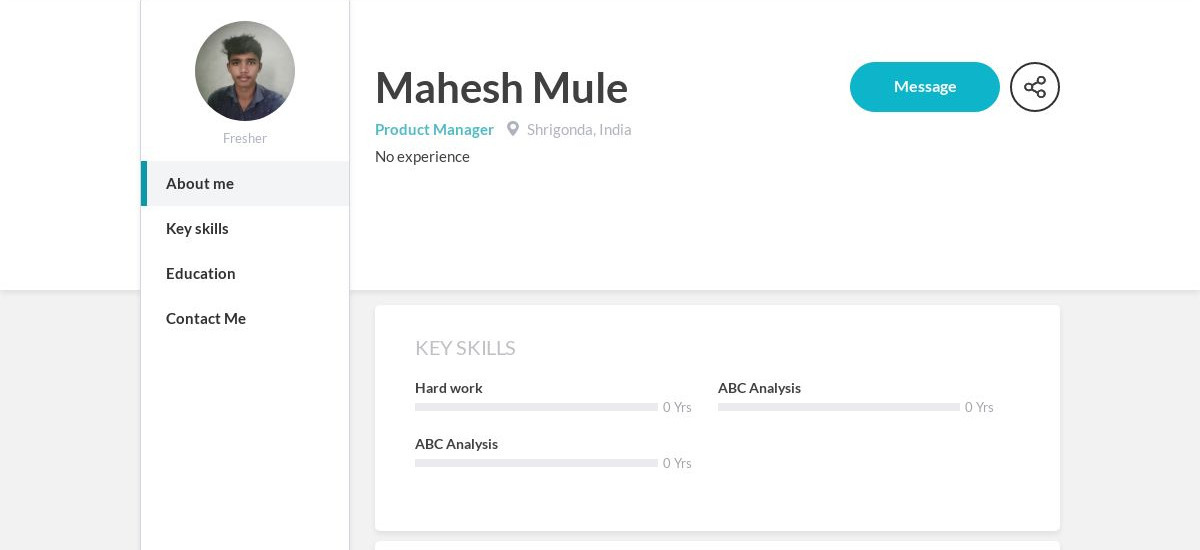 Mahesh Mule Online Resume | CraftmyCV