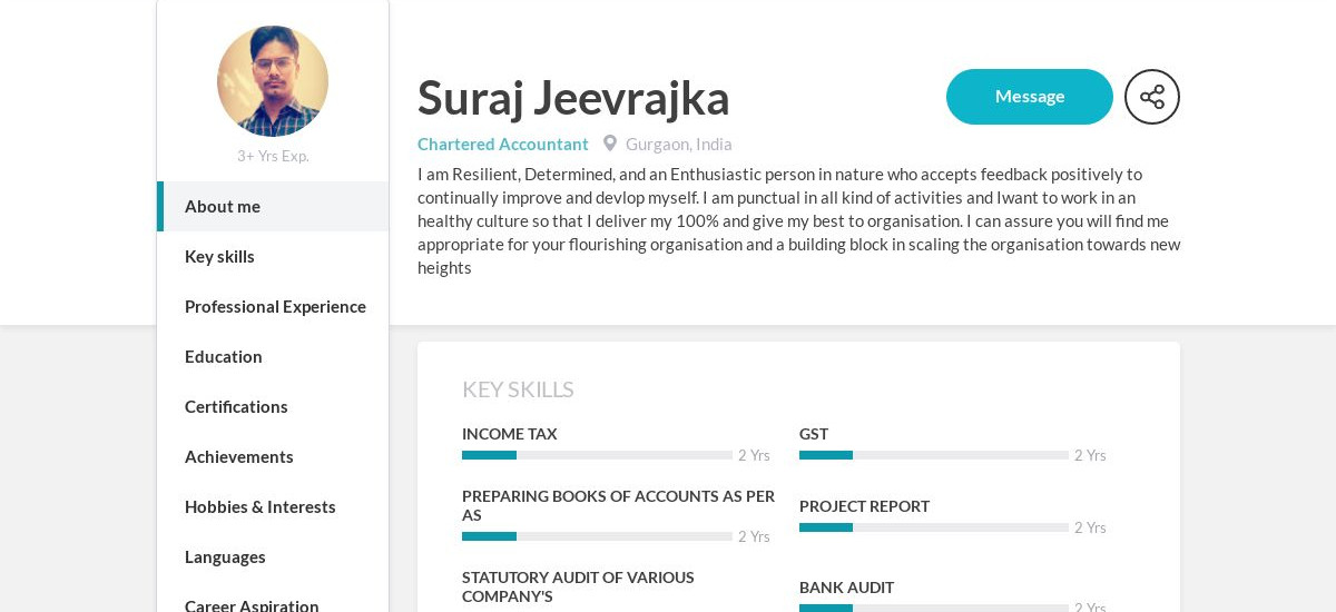 Suraj Jeevrajka Online Resume | CraftmyCV