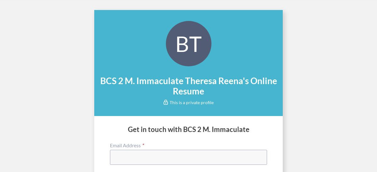 Immaculate Theresa Reena.M Online Resume | CraftmyCV