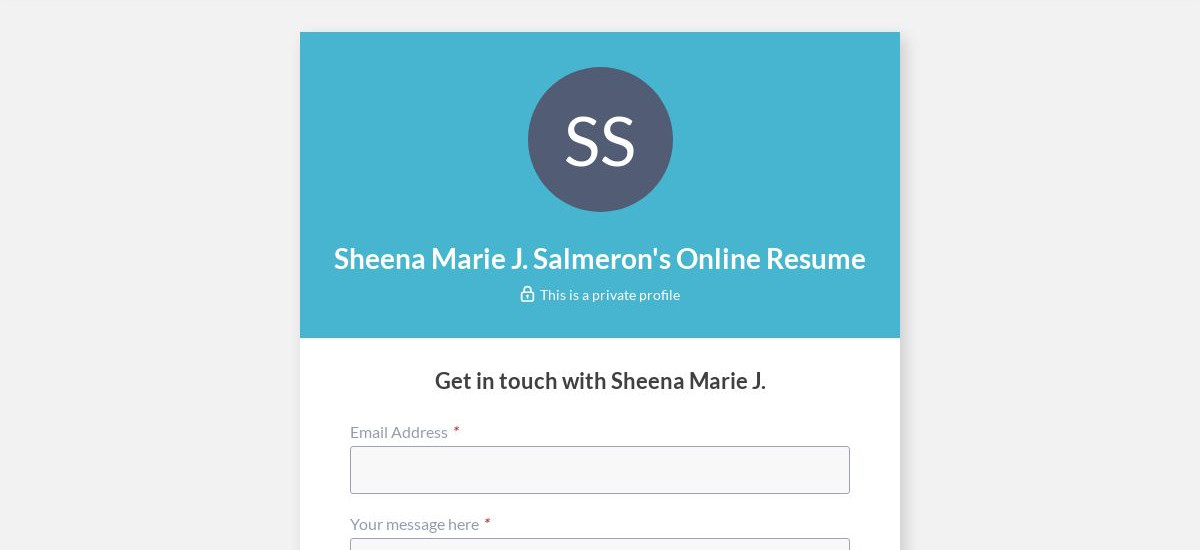 Sheena Marie Salmeron Online Resume | CraftmyCV