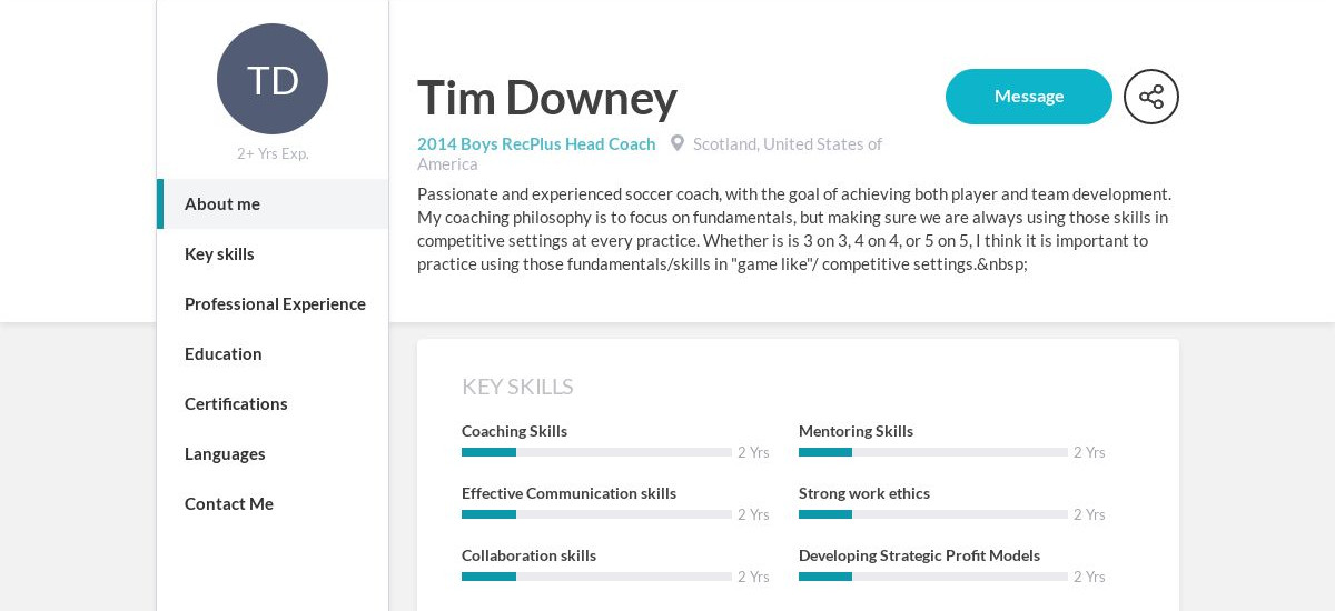 Tim Downey Online Resume CraftmyCV Tim Downey Online Resume CraftmyCV