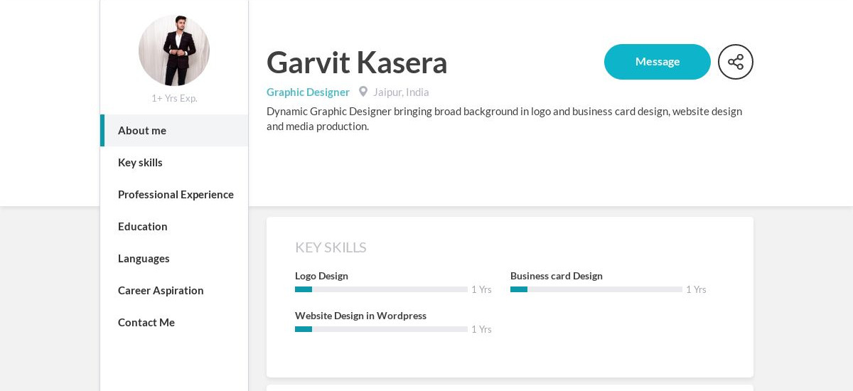 Garvit Kasera Online Resume | CraftmyCV