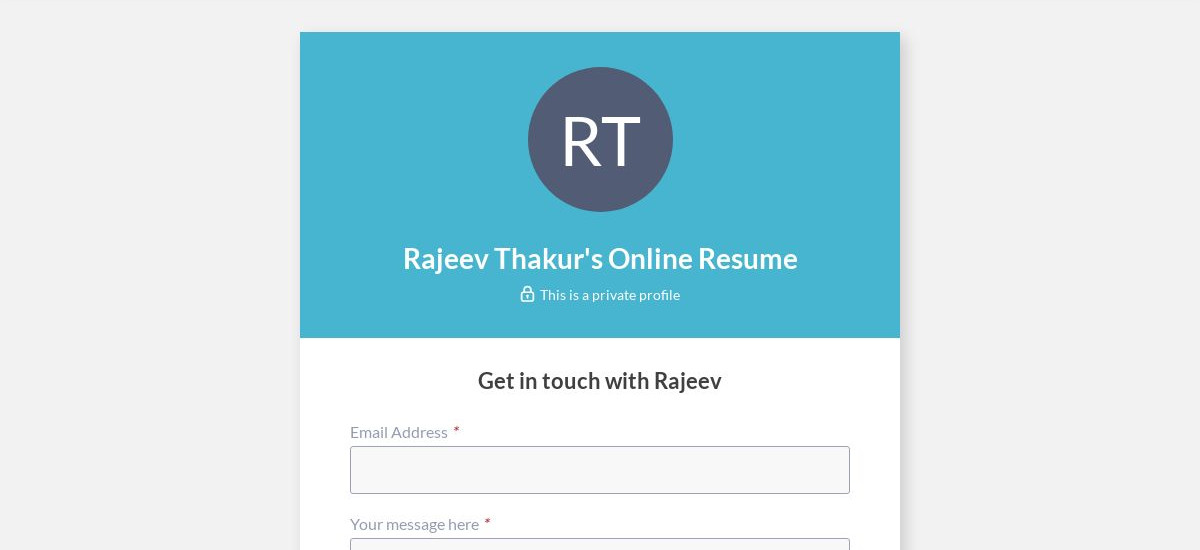 Rajeev Thakur Online Resume | CraftmyCV