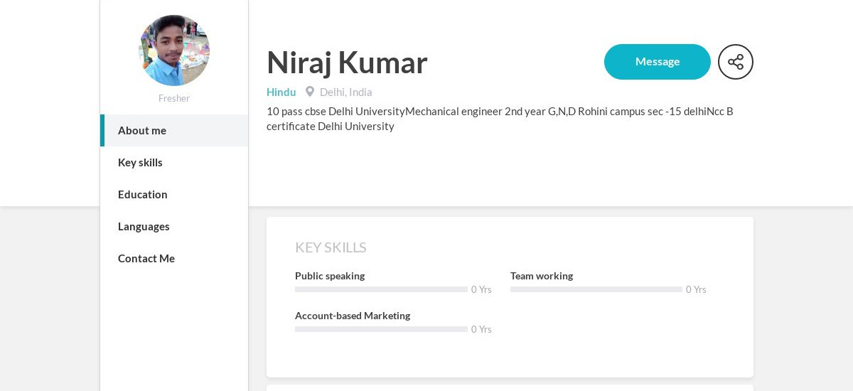 Niraj Kumar Online Resume | CraftmyCV