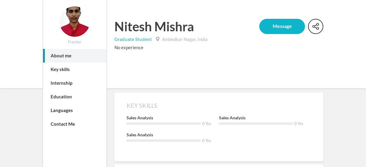 Nitesh Mishra Online Resume | CraftmyCV Nitesh Mishra Online Resume | CraftmyCV