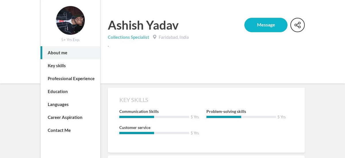 Ashish Yadav Online Resume | CraftmyCV