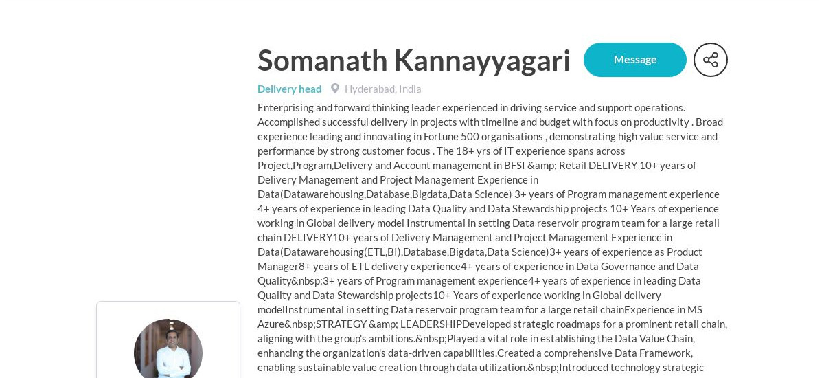 Somanath Kannayyagari Online Resume | CraftmyCV