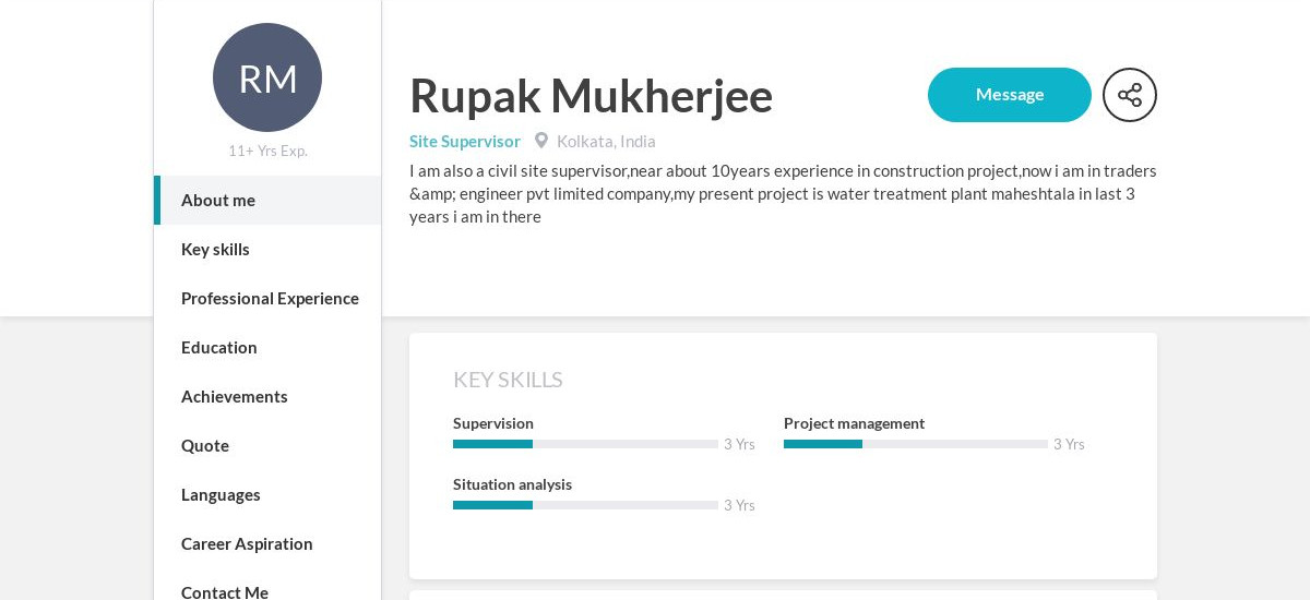 Rupak Mukherjee Online Resume | CraftmyCV Rupak Mukherjee Online Resume | CraftmyCV