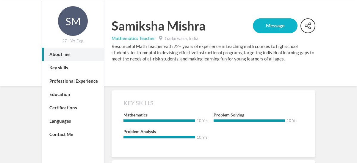 Samiksha Mishra Online Resume | CraftmyCV