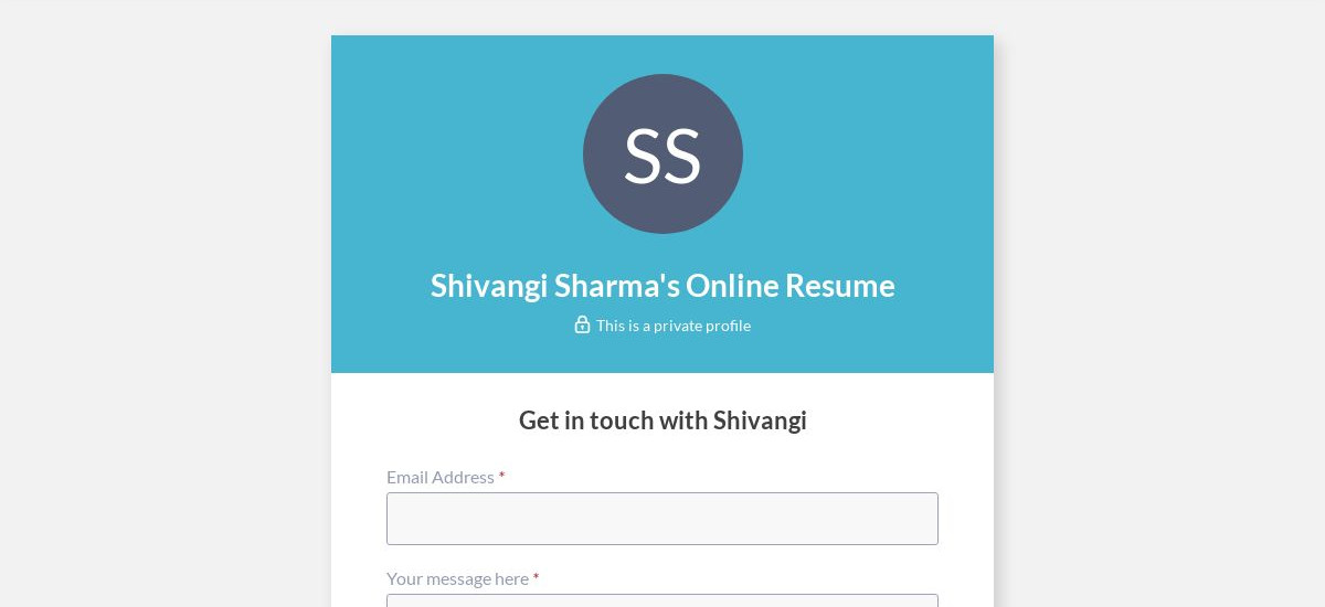 Shivangi Sharma Online Resume | CraftmyCV