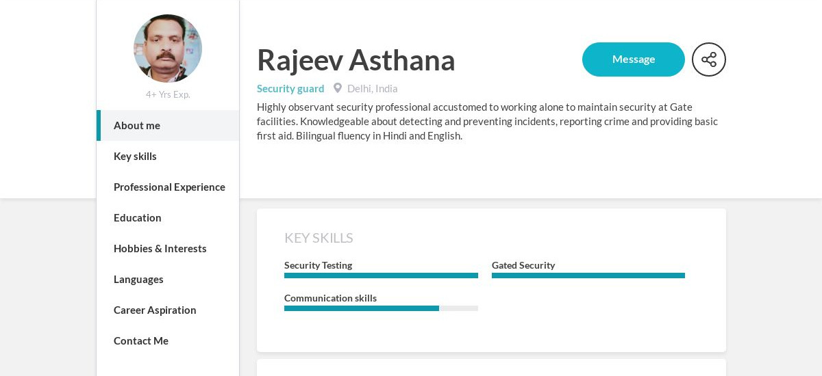 Rajeev Asthana Online Resume | CraftmyCV