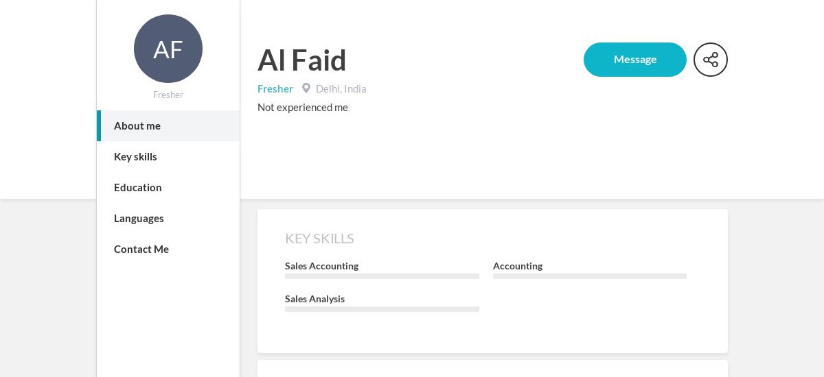 Al Faid Online Resume | CraftmyCV