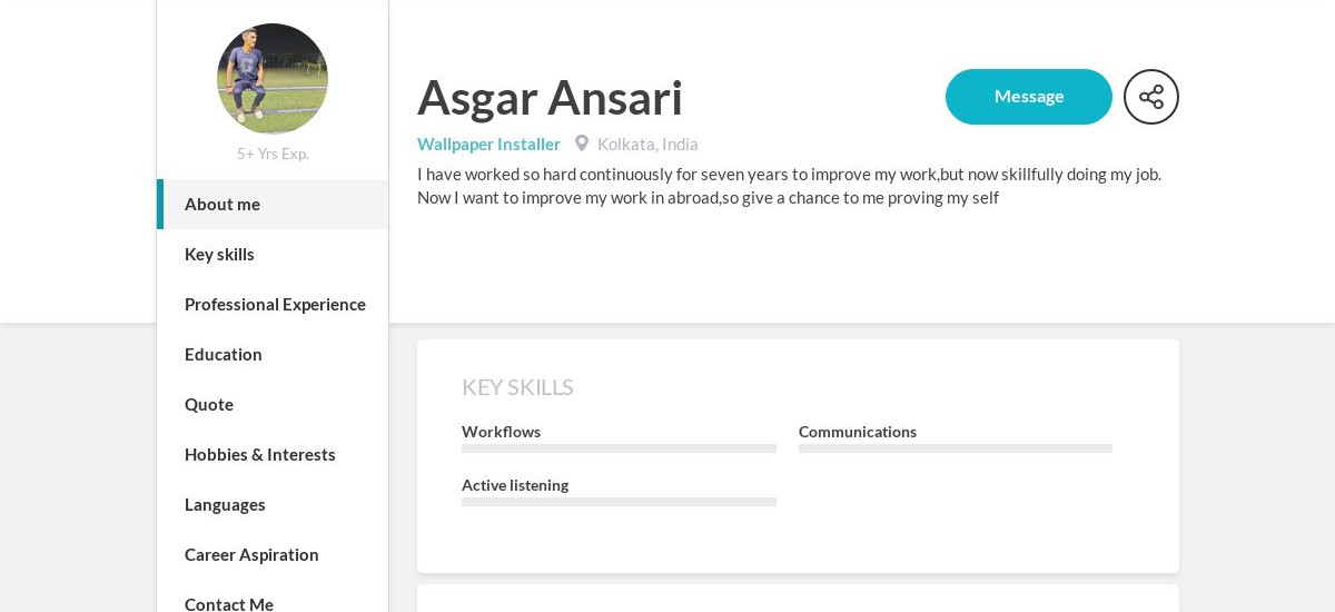 Asgar Ansari Online Resume | CraftmyCV