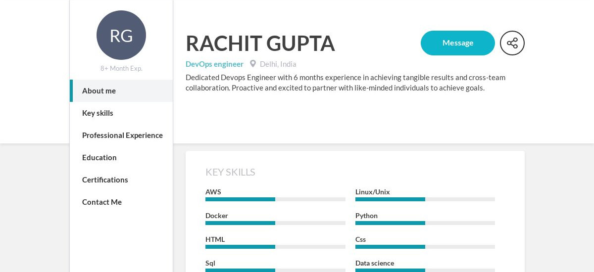 RACHIT GUPTA Online Resume | CraftmyCV