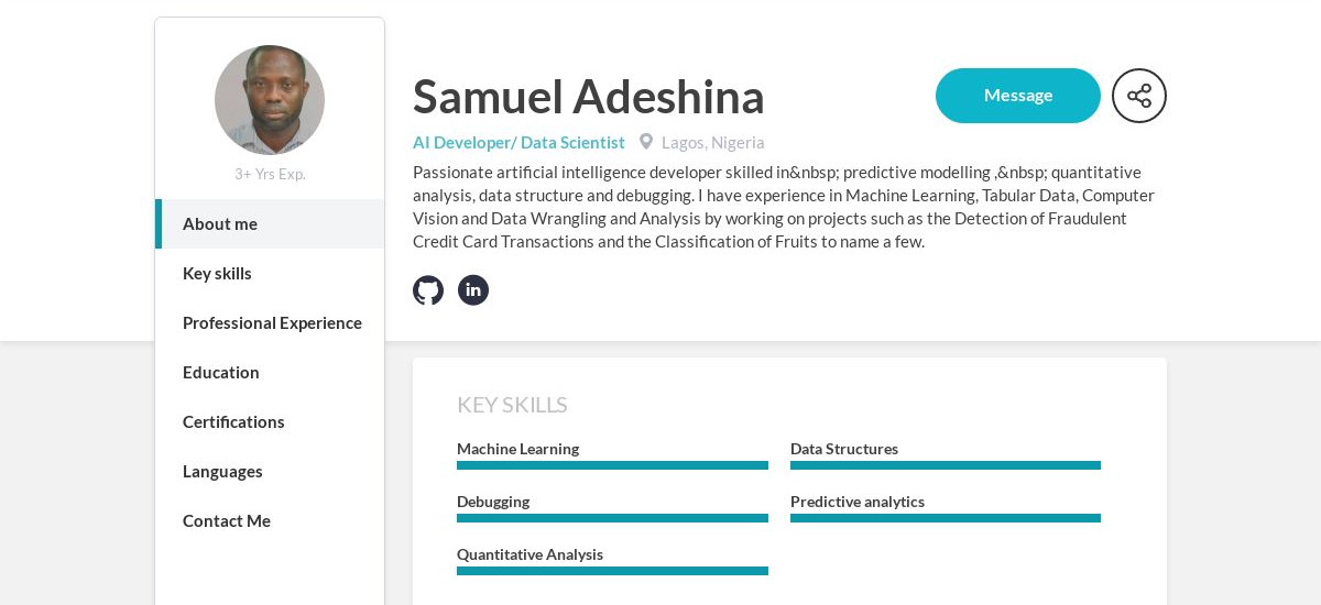 Online Resume | CraftmyCV
